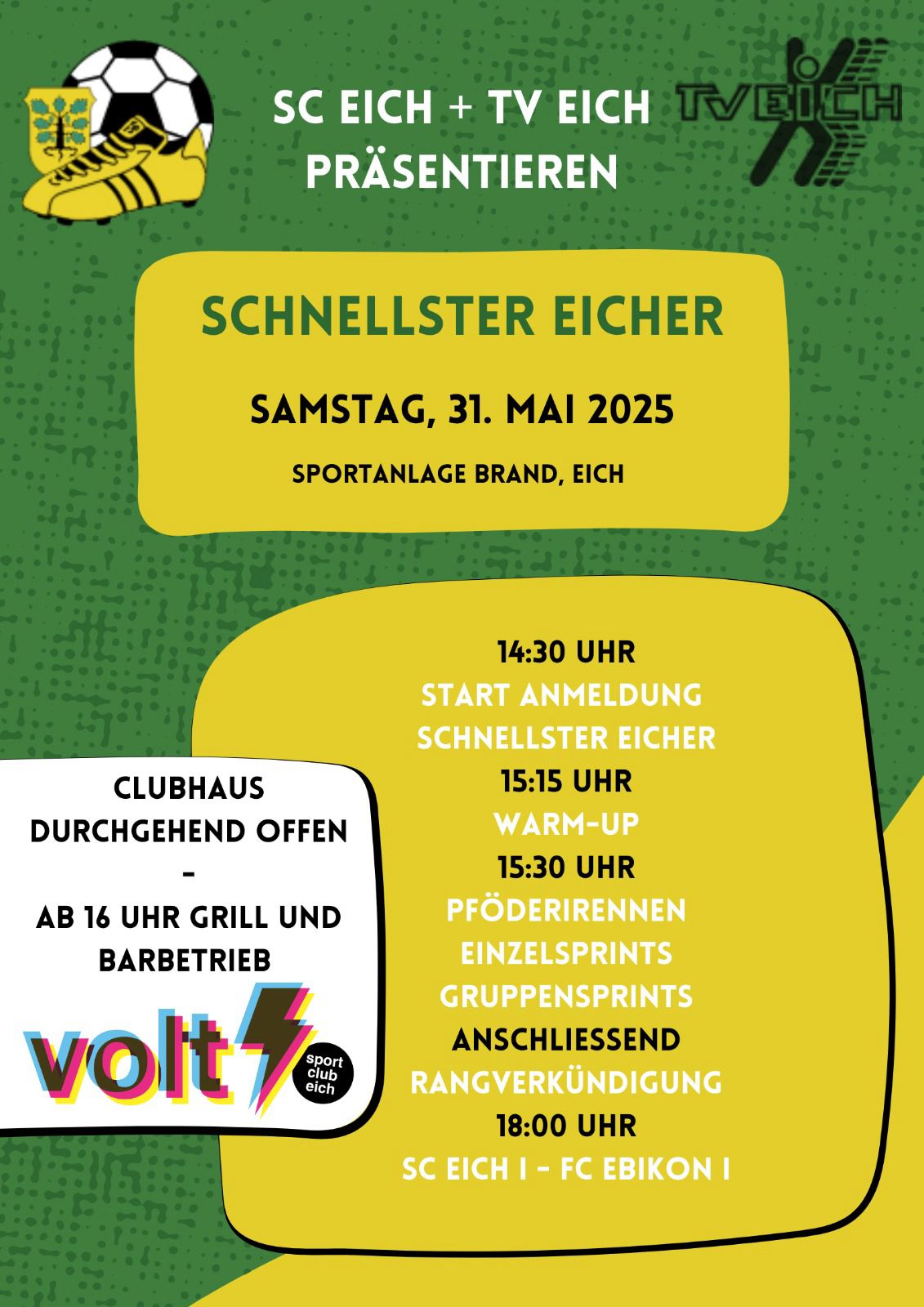 Schnellster Eicher 2025 - SC Eich